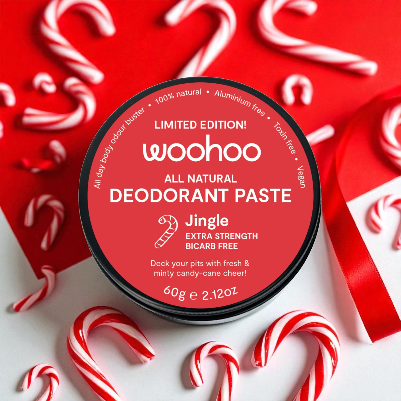 Woohoo Natural Deodorant Paste (Jingle) 60g - Woohoo Body